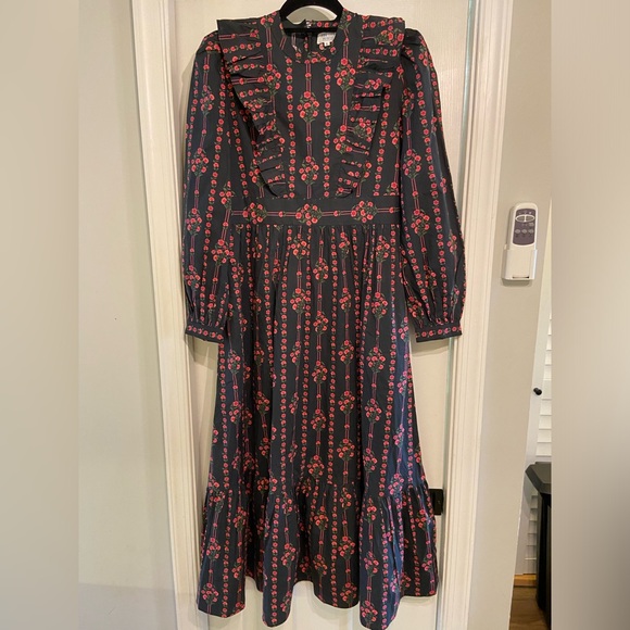 Pink City Prints | Dresses | Nwot Pink City Prints Geranium Stripe ...